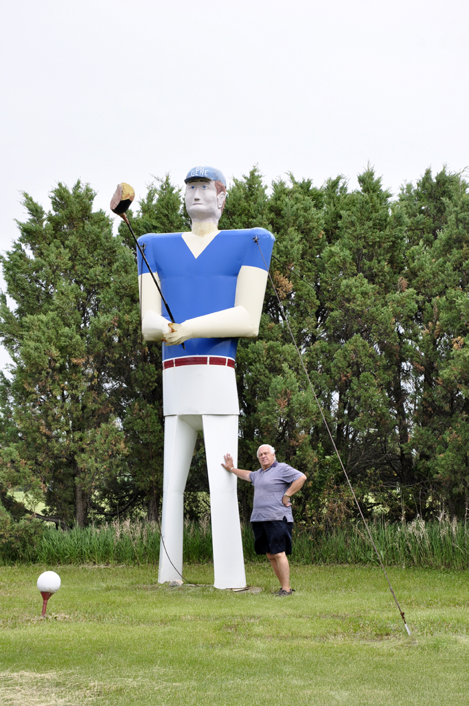 Zombie Golf Giant in Garrison, North Dakota