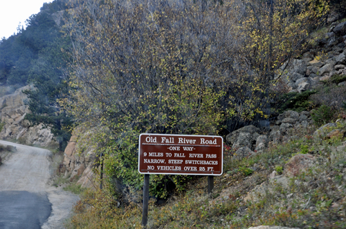 The Old Fall River Road in Rocky Mountain National Park