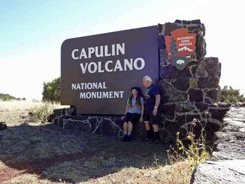 The Two RV Gypsies at Capulin Volcano National Monument in New Mexico