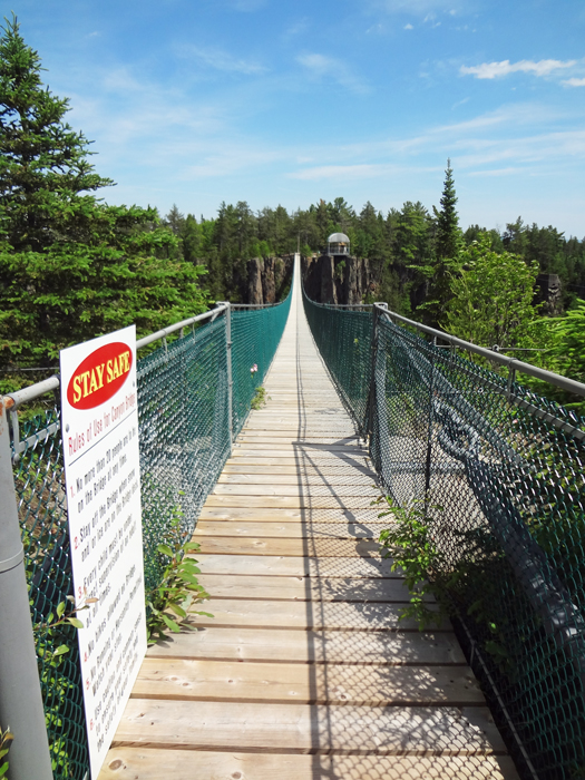 The two RV Gypsies walked on Canada's longest foot suspension bridge