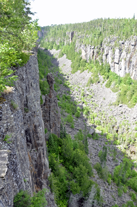 The two RV Gypsies in Ouimet Canyon, Ontario, Canada