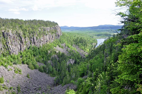 The two RV Gypsies in Ouimet Canyon, Ontario, Canada
