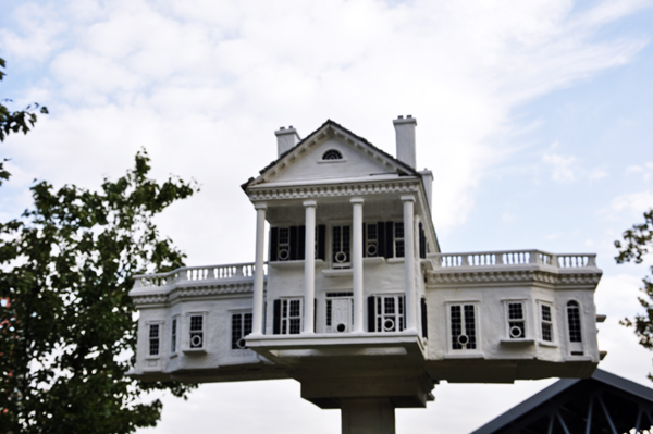 Wilmington Delaware Riverwalk and lots of fancy bird houses