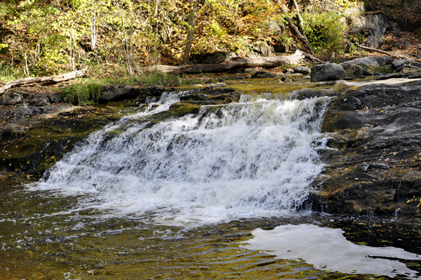 Kent Falls State Park and two waterfalls
