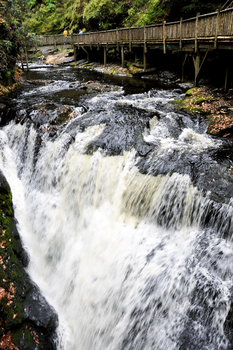 The Two RV Gypsies climber over 400 stairs Bushkill Falls in Pennsylvania