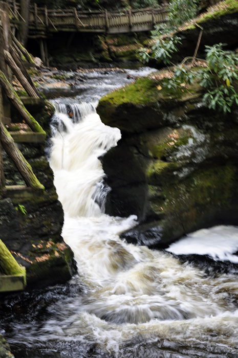 The Two RV Gypsies climber over 400 stairs Bushkill Falls in Pennsylvania