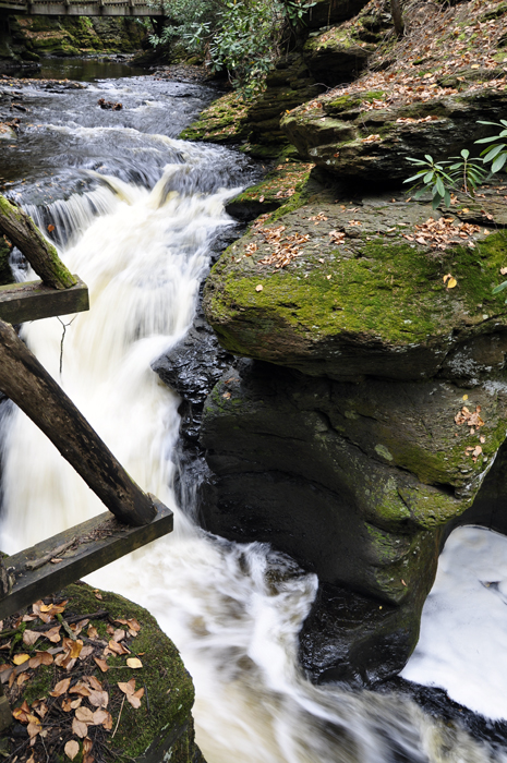 The Two RV Gypsies climber over 400 stairs Bushkill Falls in Pennsylvania
