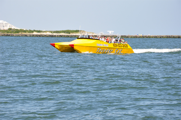 The Silver Bullet Jet Boat in Wildwood, NJ and crazy maneuvers