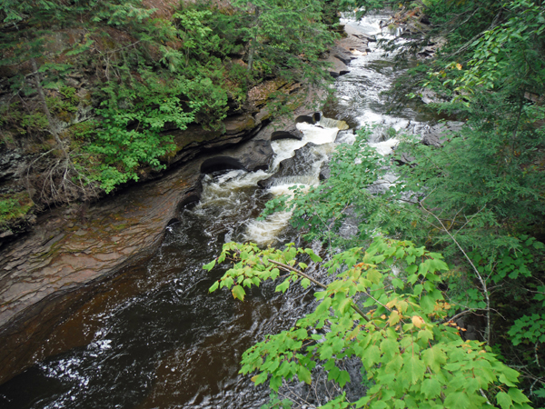 Manabezho Falls in Porcupine Mountains Wilderness State Park