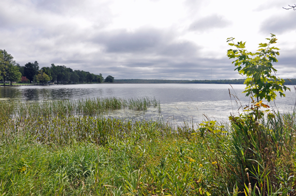 The Two RV Gypsies at Lake Gogebic, Michigan's largest inland lake