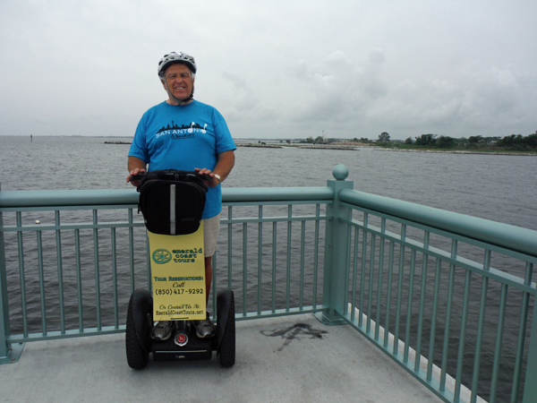 Lee and Karen Duquette on their 13th Segway tour, this time in Pensacola