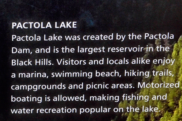 Pactola Lake, the largest reservoir in the Black Hills