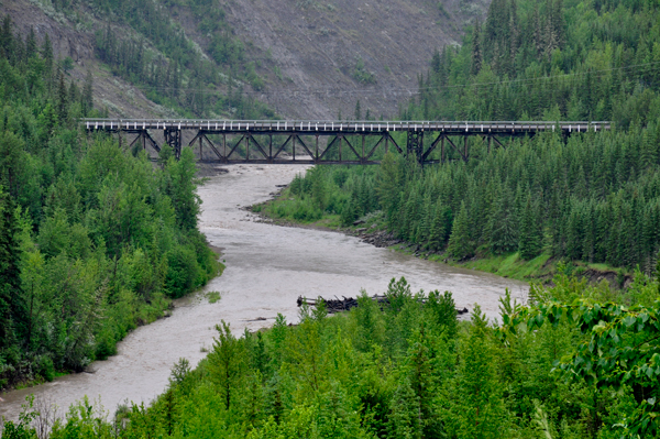 The Two RV Gypsies at Kiskatinaw Bridge in Dawson Creek BC